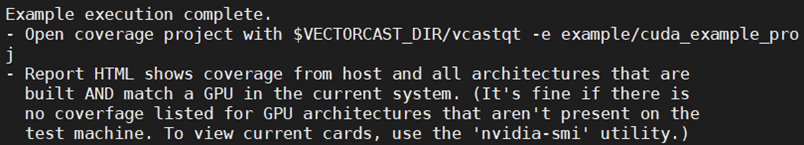 - VectorCAST CUDA Example - Knowledge Portal
